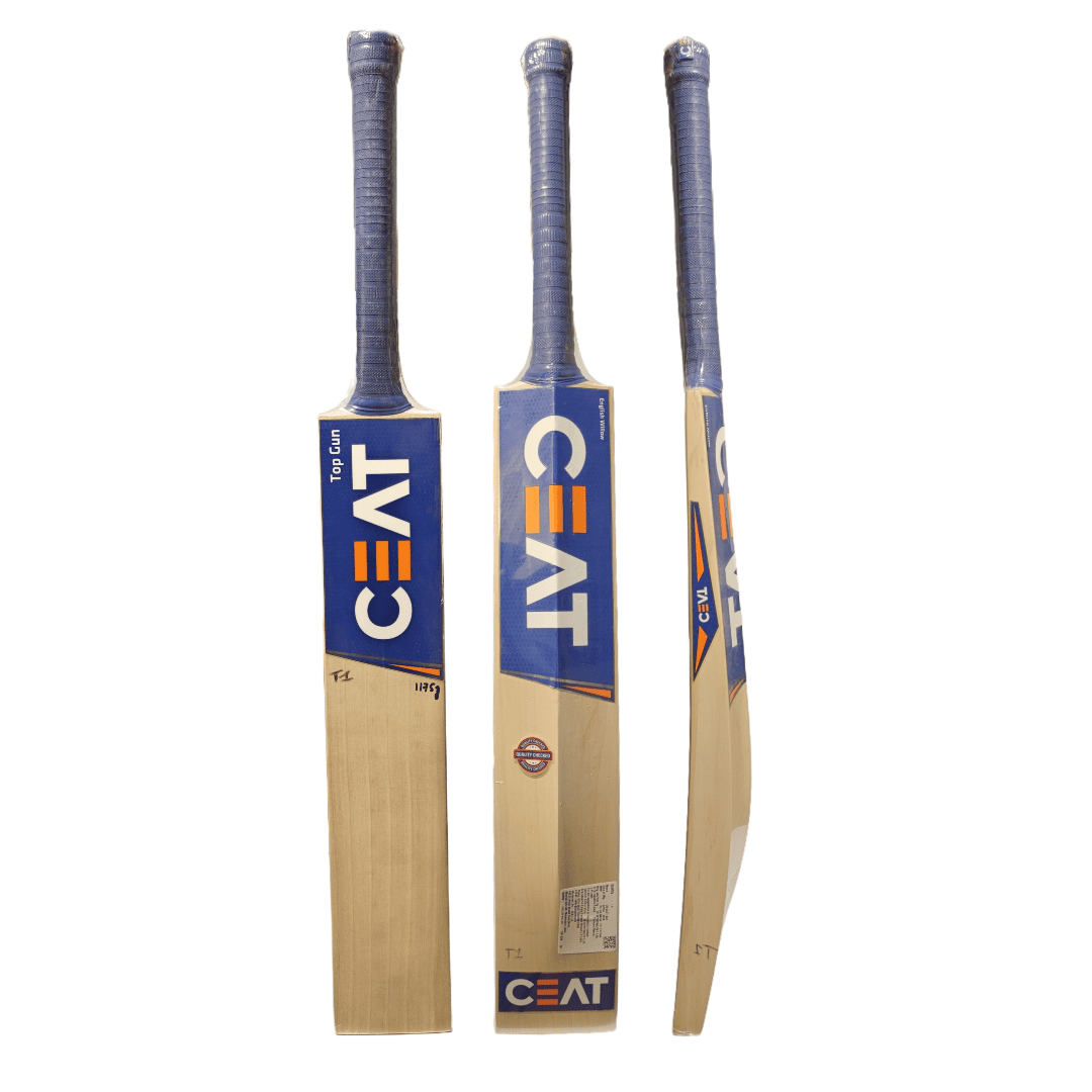 CEAT TOP GUN ENGLISH WILLOW CRICKET BAT | 4 Square Sports